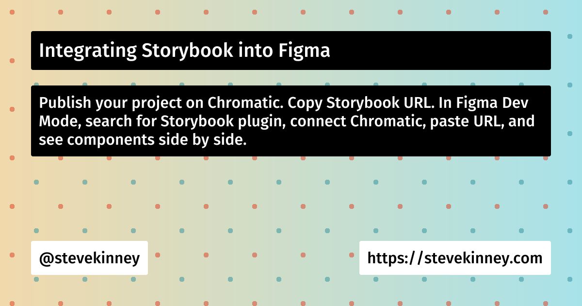 Integrating Storybook into Figma | Building Design Systems in Storybook ...