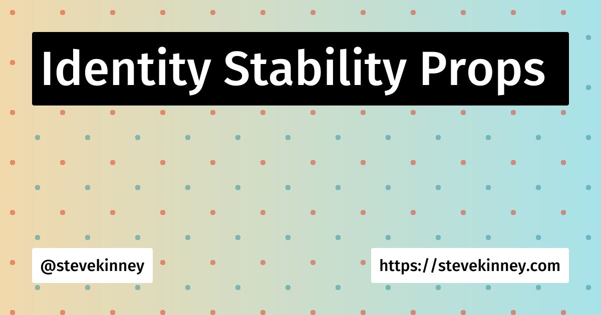 Identity Stability Props | React Performance | Steve Kinney